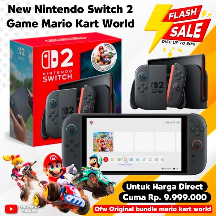 Jual Nintendo switch 2 Bundle Mario Kart World - OFW - Kab. Malang ...