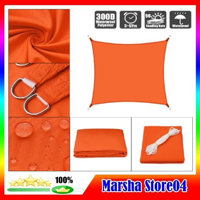 Jual Kanopi Taman Outdoor Bahan Kain Oxford 300D Anti Air Warna Oranye ...