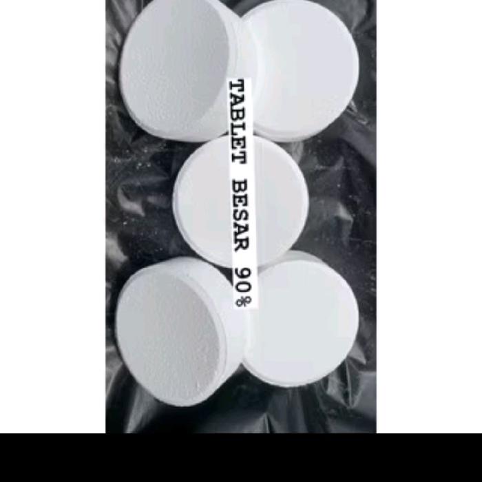 Jual TCCA TABLET / TCCA Tablet Besar Tablet Kecil / Kaporit Tablet 1KG ...