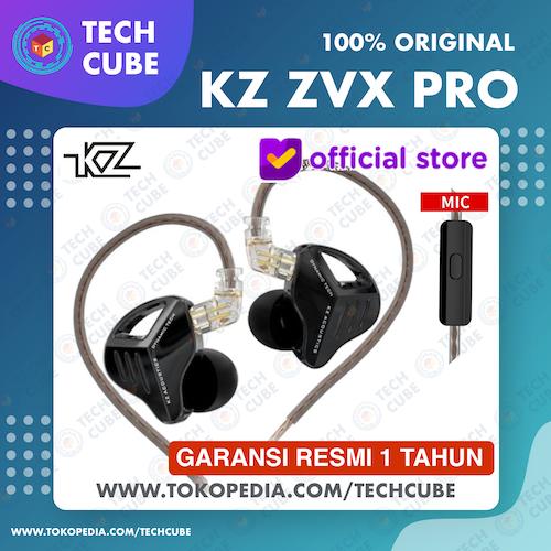 Promo KZ ZVX Pro with MIC Single Dynamic Driver In Ear Metal Earphone ...