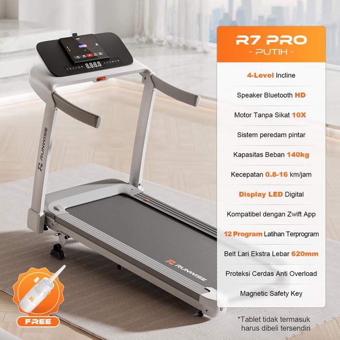 Promo RUNWISE R7 Treadmill Elektrik Portable 750W - Alat Olahraga di ...