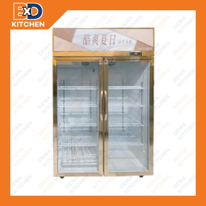 Jual Showcase 2 Door Food Drink Kulkas Makanan Minuman LC-1100YL LC ...