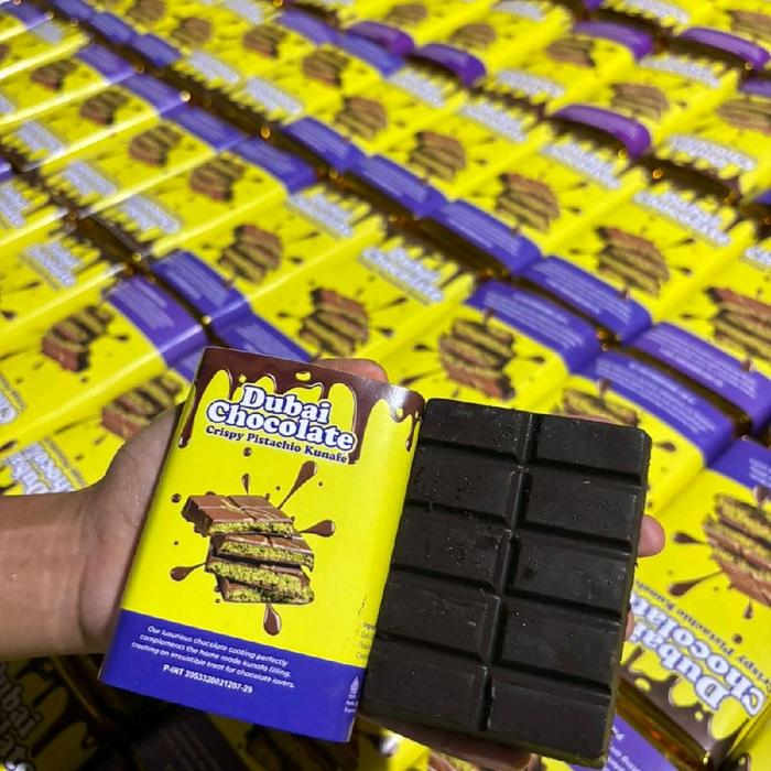 Jual Coklat Dubai Jumbo Kunafe 270 gram - Cokelat Milk Chocolate dengan ...