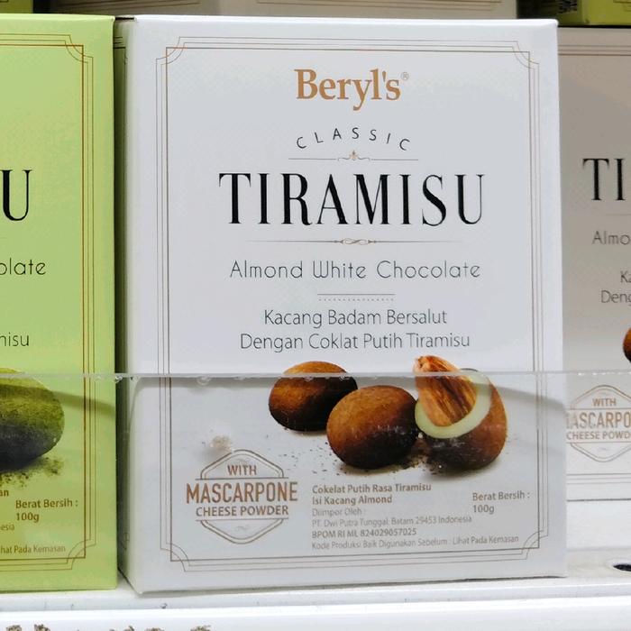 Jual Beryl's Box Tiramisu Almond Chocolate impor Malaysia 100g - Almond ...
