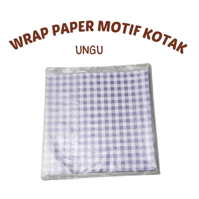 Jual Wax Paper Kertas Alas Gorengan Kue Burger Dessert 15x15 18x18 ...