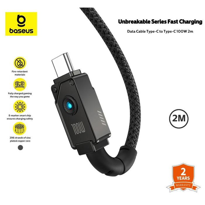 Promo Baseus Unbreakable Series Fast Charging Data Cable Type-C to Type ...