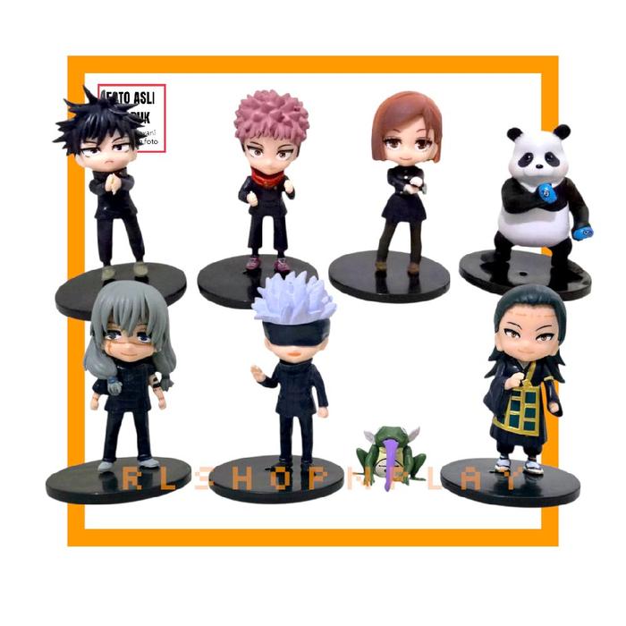 Jual Figure Jujutsu Kaisen set 8 Frog Itadori Yuuji Fushiguro Megumi ...