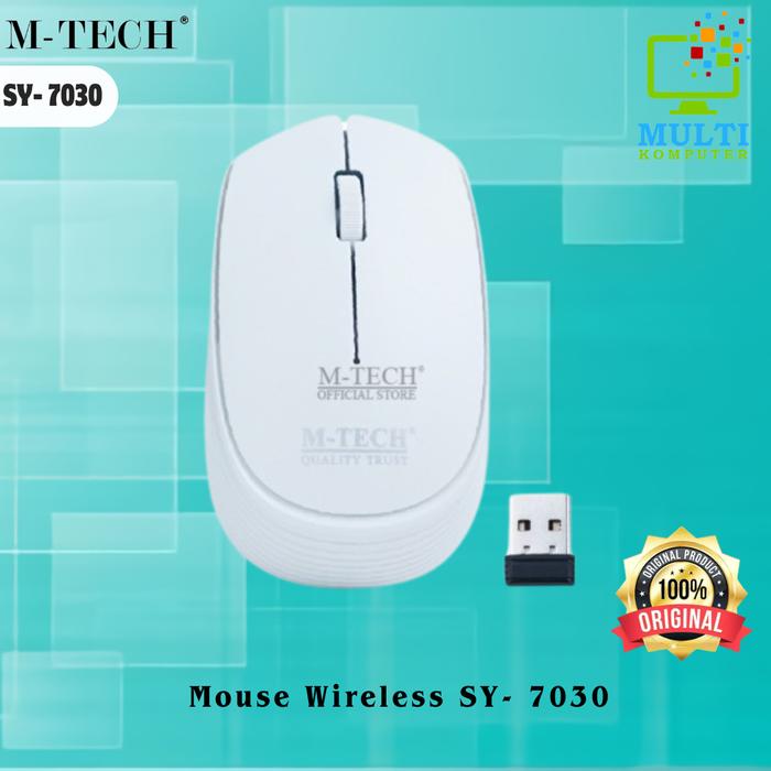 Jual M-Tech Original Mouse Wireless SY- 7030 FREE Battery - Putih ...