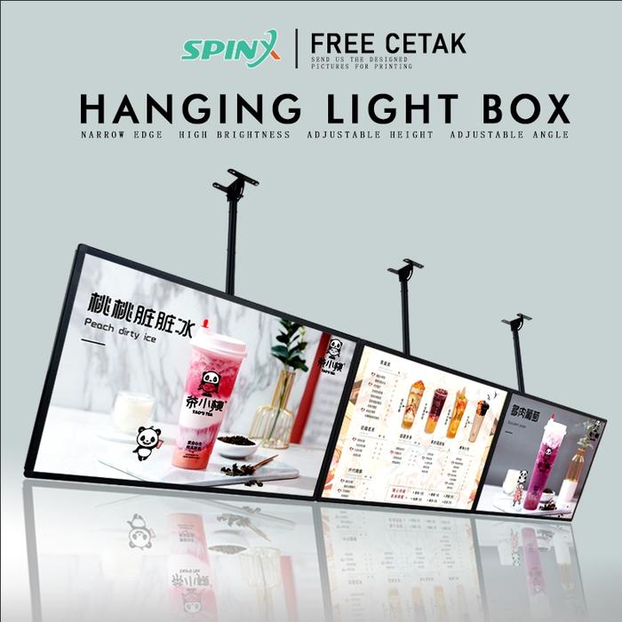Promo Ceiling Led Menu Board - Fast - Food Menu Display Light Box ...