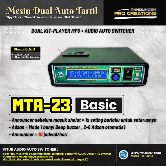 Jual VISIONE SPAREPART Music Announcer Adzan Otomatis Autotartil Otomatis Player Bluetooth Mp3 ...