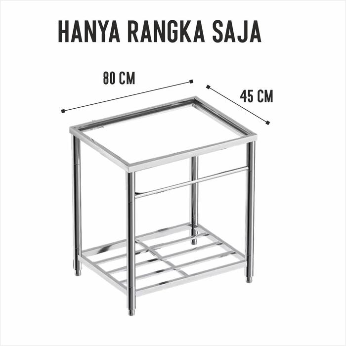 Promo Rangka Besi Meja Wastafel Portable Bracket Stainless Steel ...