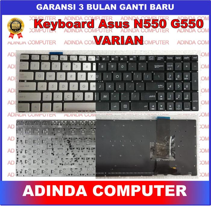 Jual Keyboard Asus N550 G550 G550J G550JX G550JK N56 N56V Q550L Q550LF ...
