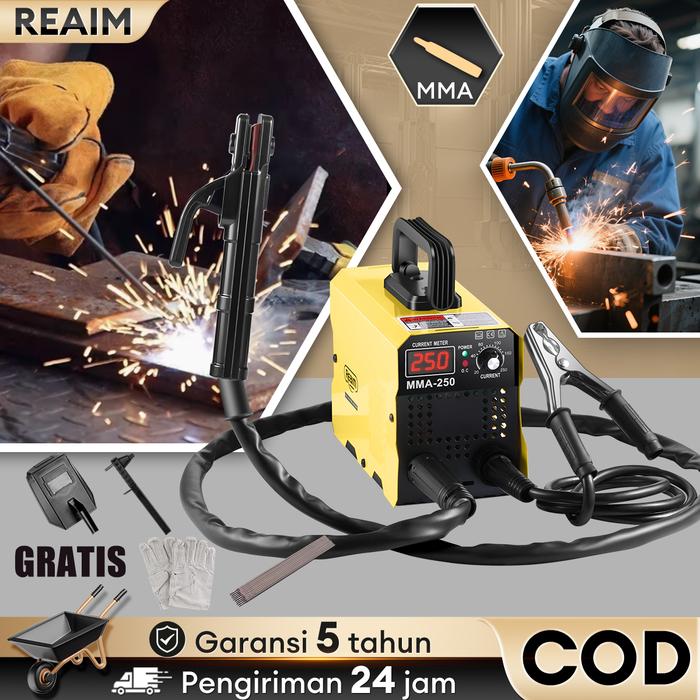 Jual REAIM Mesin Las Daya Rendah Inverter MMA-250 250A Mesin las Mesin trafo las welding Mesin ...