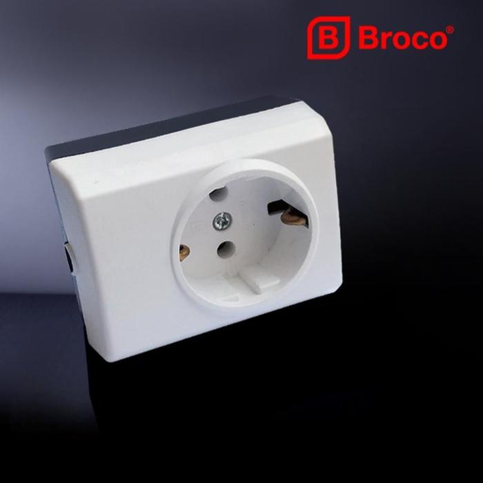Jual Broco STOP KONTAK BROCO 1 2 3 4 5 6 LUBANG PUTIH SOCKET ELECTRICAL ...
