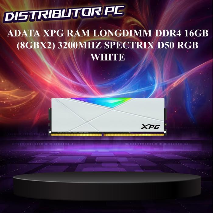 Promo ADATA XPG RAM LONGDIMM DDR4 16GB (8GBX2) 3200MHZ SPECTRIX D50 RGB ...