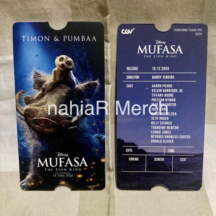 Jual Mufasa: The Lion King x CGV Official Collectible Ticket Set ...