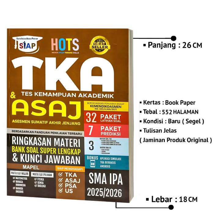 Promo BUKU TKA ASAJ SD/MI SMP/MTs SMA IPA IPS 2025|2026 | SIAP TKA Tes ...