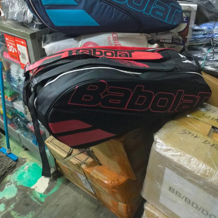 Jual Tas Raket Tenis Badminton Babolat 751208 Thermo Bag - Black-Red ...