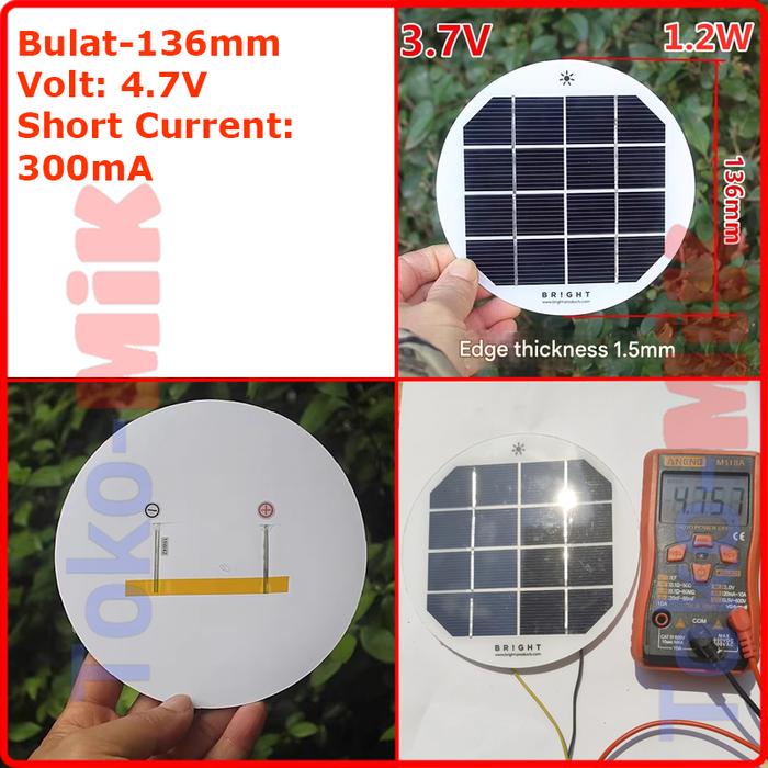 Jual DIY Modul Mini Solar Panel Surya 2V 5V 6V 9V 12V 18V Berbagai ...