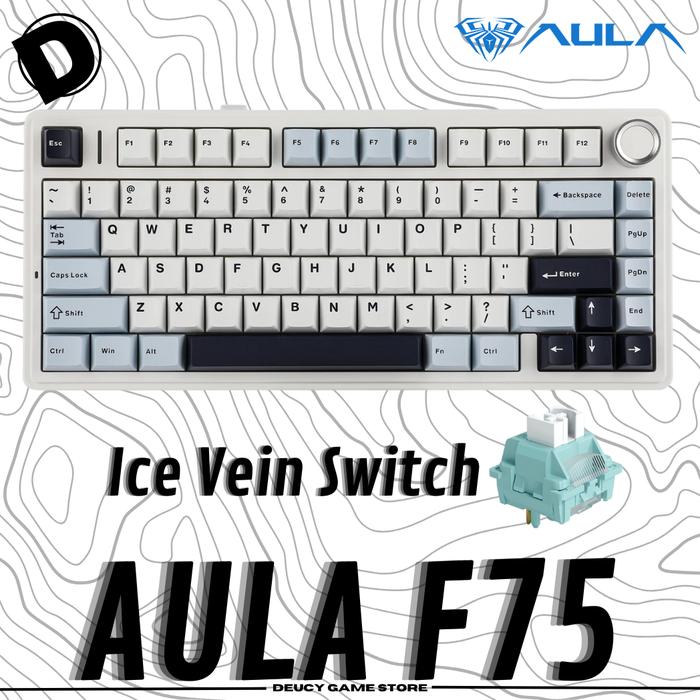 Jual Aula F75 Gasket Wireless Triple Connection Mechanical Keyboard ...