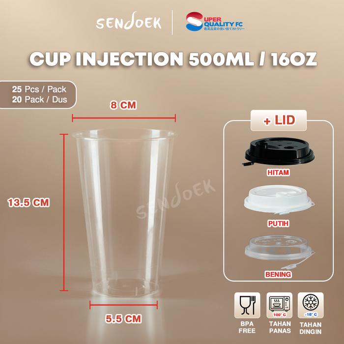 Promo Cup Injection 380ml 12oz Oval & 500ml 16oz / 700ml 24oz Datar ...