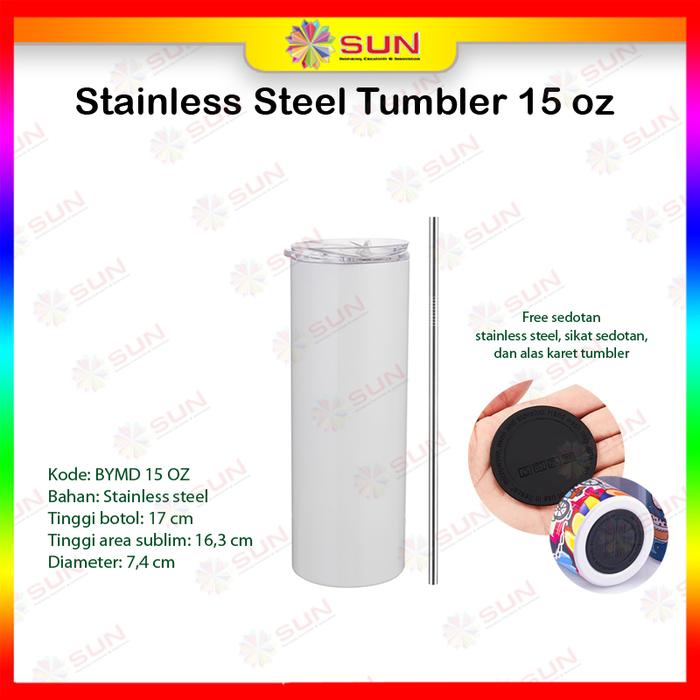 Jual Botol Minum Tumbler/Termos/ Putih Polos Coating Sublim Sublimation ...