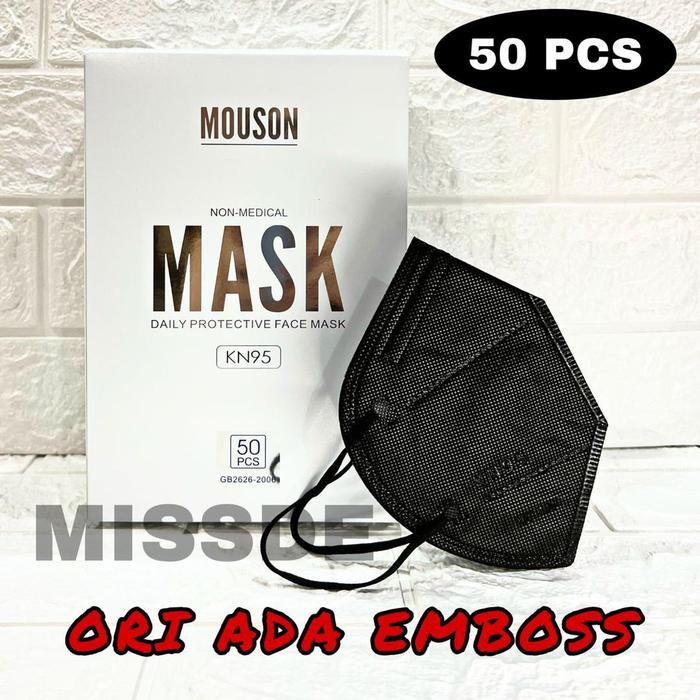 Jual MASKER KN95 MOUSON ISI 50 PCS - 50PC BOX BLACK - Jakarta Barat ...