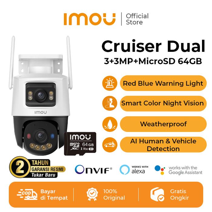 Promo IMOU Cruiser Dual 6MP / 10MP Dual Kamera Smart CCTV Outdoor Wi-Fi ...