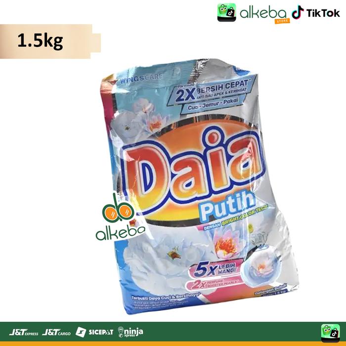 Jual Daia Detergent Bubuk + Softener Pink-Ungu 1.5kg untuk Menjaga ...
