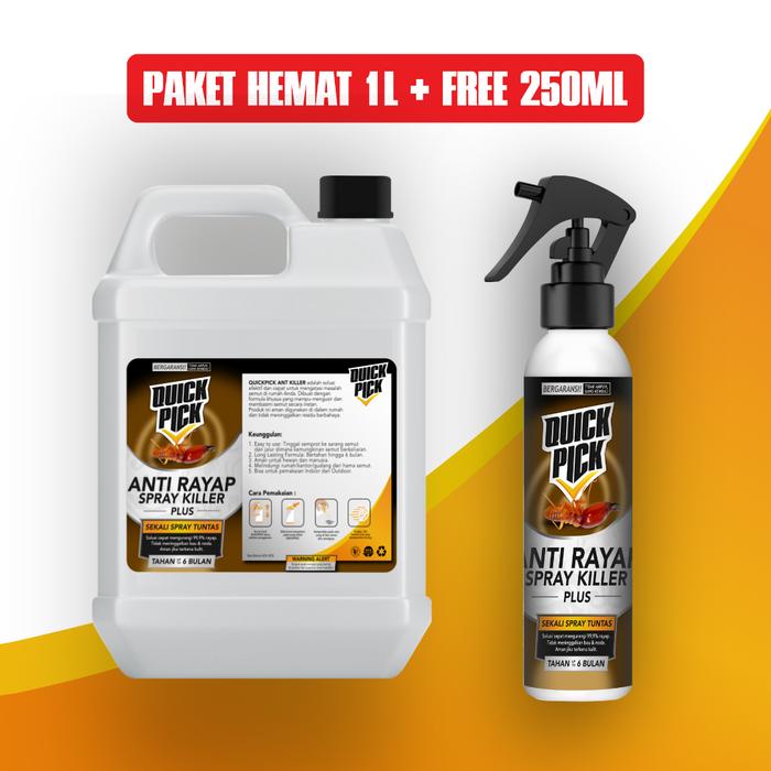 Jual ANTI RAYAP SPRAY UNTUK KAYU QUICKPICK (GRATIS 250ML) Obat ...