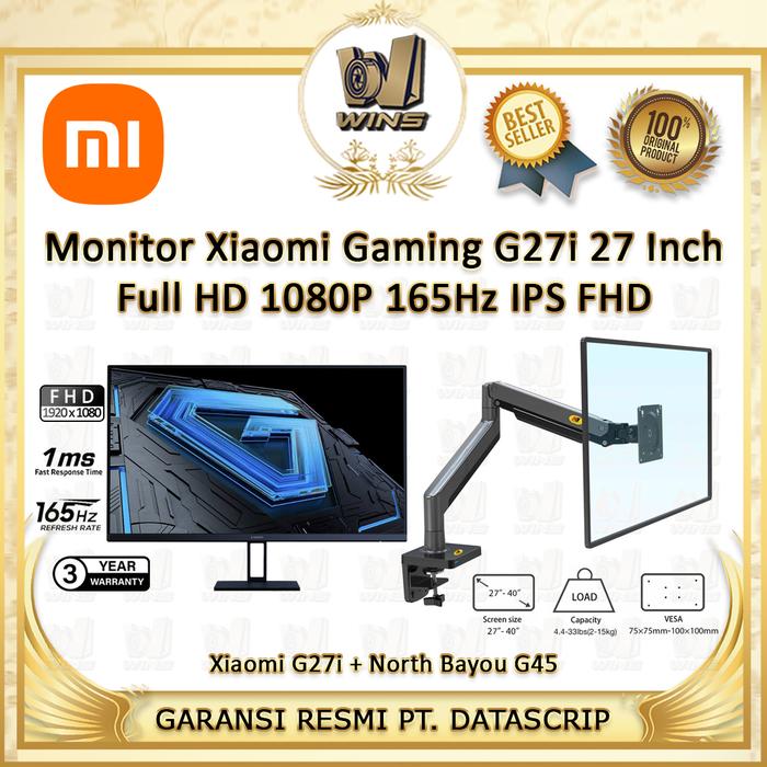 Promo Xiaomi Mi Monitor Gaming G27i 27 Inch Full HD 1080P 165Hz IPS FHD ...