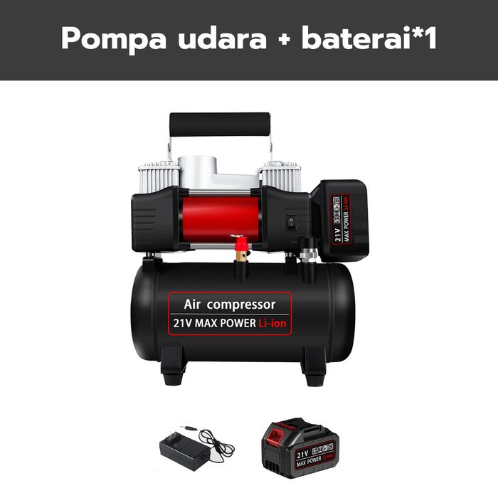 Jual kompresor angin listrik 45L mesin air compressor Listrik Cordless ...