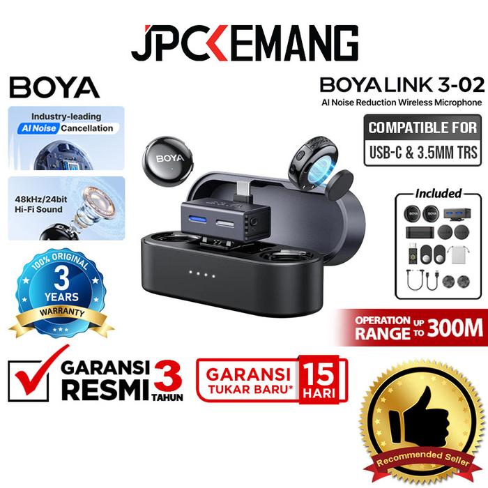 Promo Boya BoyaLink 3 AI-Powered Button-Sized Dual Wireless Microphone ...
