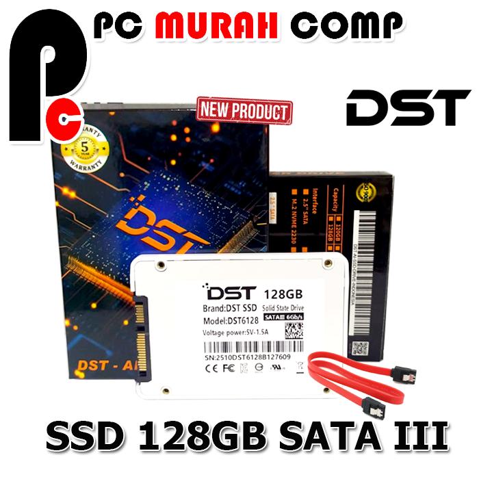 Jual SSD 128GB Merk DST 2.5"mm SATA III 6GB/S + KABEL SATA - 128 DST ...