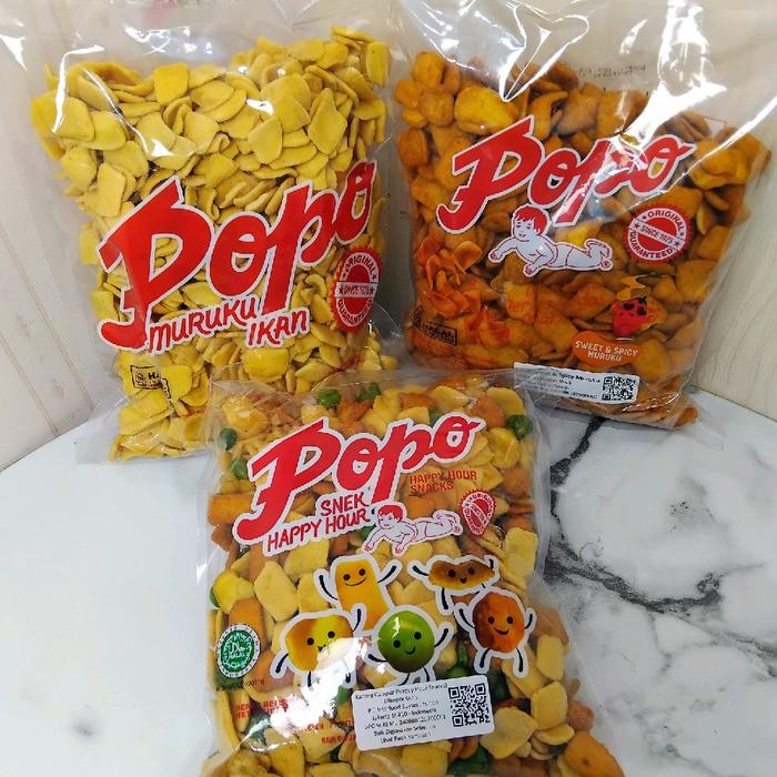 Jual POPO MURUKU IKAN CEMILAN RINGAN RASA ORIGINAL DAN SWEET & SPICY ...