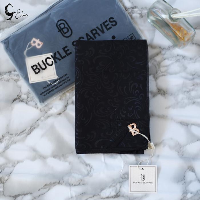 Promo Buckle Scarves Hijab Segi Empat Elegance Embossed Square Voal ...