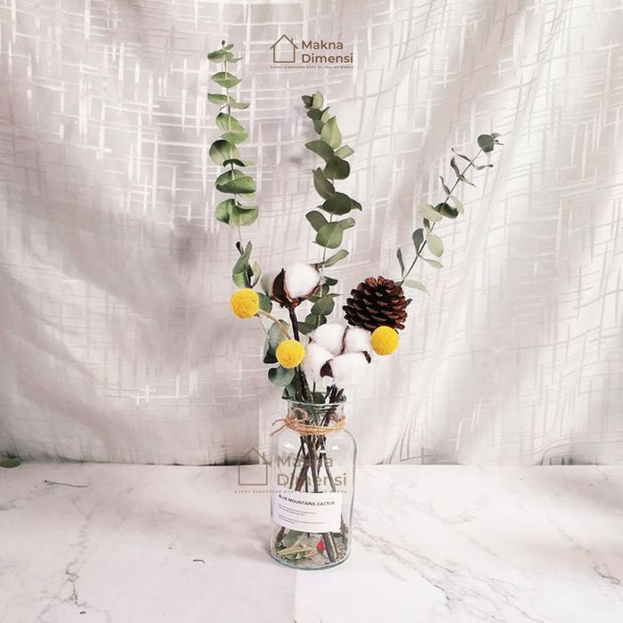 Jual Set Vas Bunga Aesthetic Jumbo Ukuran Besar 50cm Tinggi Vas 18cm ...