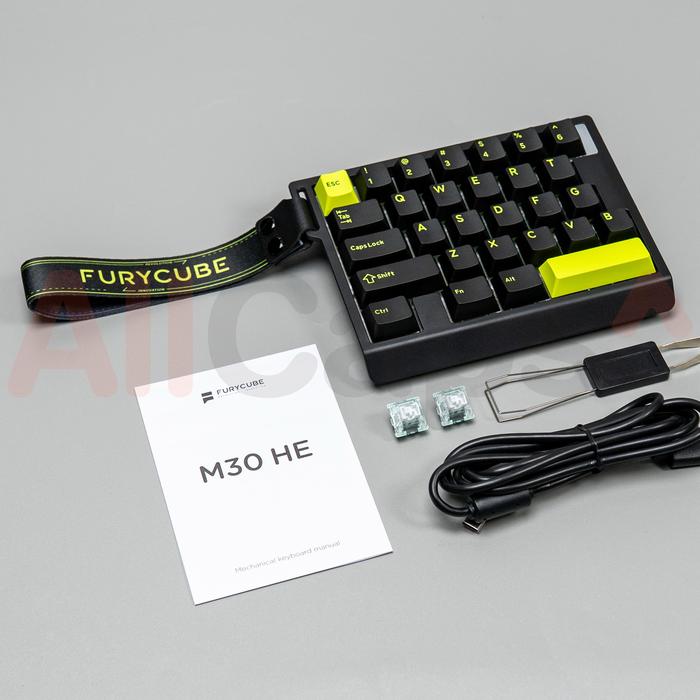 Promo FURYCUBE M30 HE Hall Effect Rapid Trigger Prebuilt Half Keyboard ...