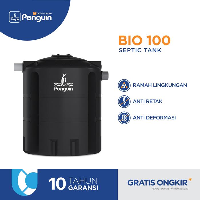 Promo Penguin BIO-100 1000 Liter Septic Tank Biorotech - Hitam Cicil 0% ...