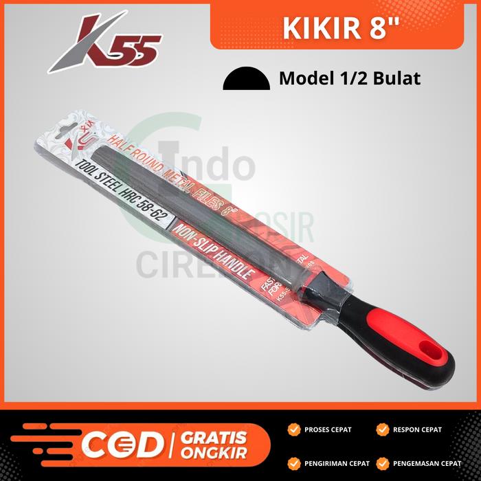 Jual Kikir Gergaji Kayu 8" Asahan Besi Baja Gagang Karet Model Flat ...