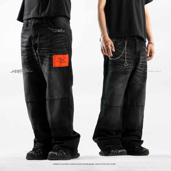 Promo KREMLIN Celana Jeans Loose Denim Wash - BLODIA - Black - L - Kota ...