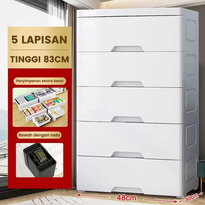 Promo Olhome Loker Plastik Lemari/Lemari Pakaian Laci/Kabinet Drawer ...