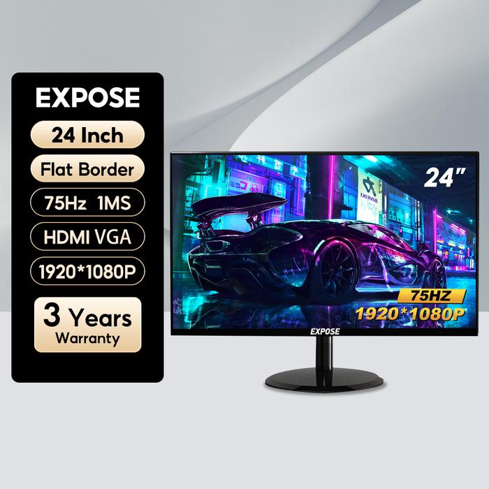 Promo Monitor IPS dengan Sudut Pandang Lebar 19/22/24 Inci 75Hz, HDMI ...