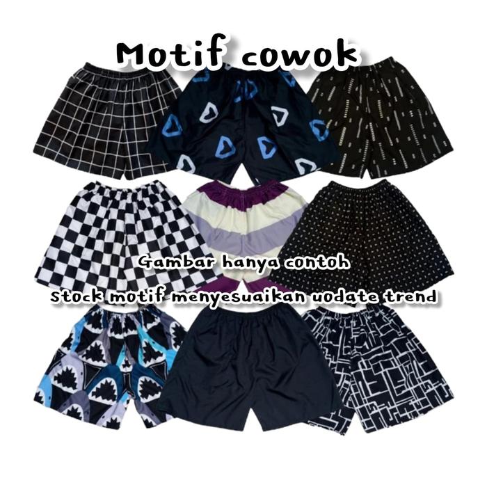 Promo PROMO 5pcs boxer | celana boxer motif XL hotpans Kain Kantong ...