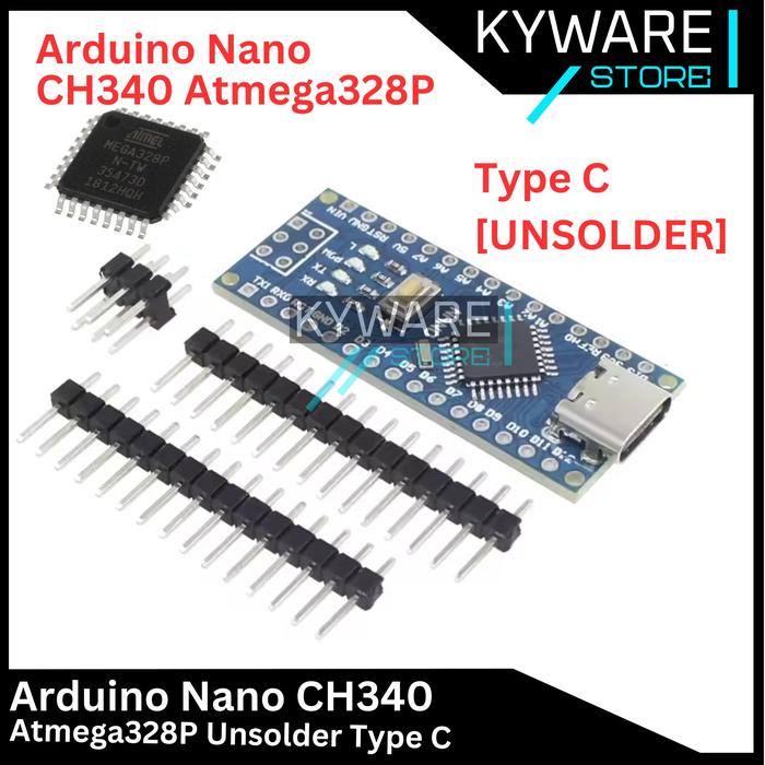 Jual KYWARE Arduino Nano V3 Compatible Board CH340 ATMEGA328P Atmega ...