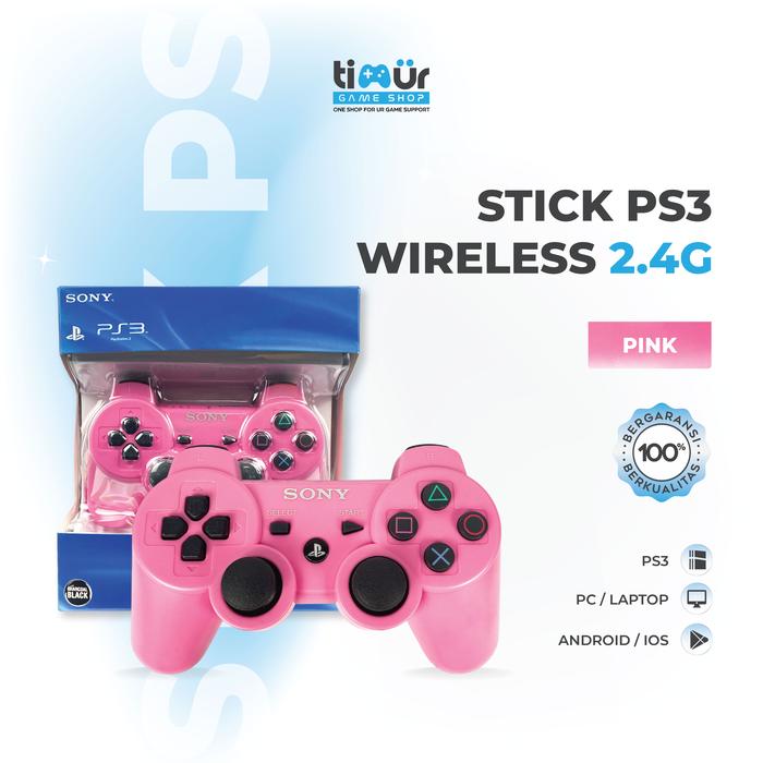 Promo Stik Stick PS3 Wireless Original Ori Pabrik Warna Pink - Kota ...