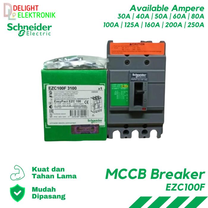 Jual MCCB Breaker Schneider EZC100F 3 Phase 20 30 40 50 60 80 100 250A Ampere - 30A - Jakarta ...