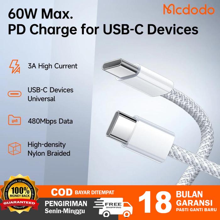 Jual MCDODO 100W Kabel iPhone 17 16 15 Pro Max PD Type C Fast Charging ...