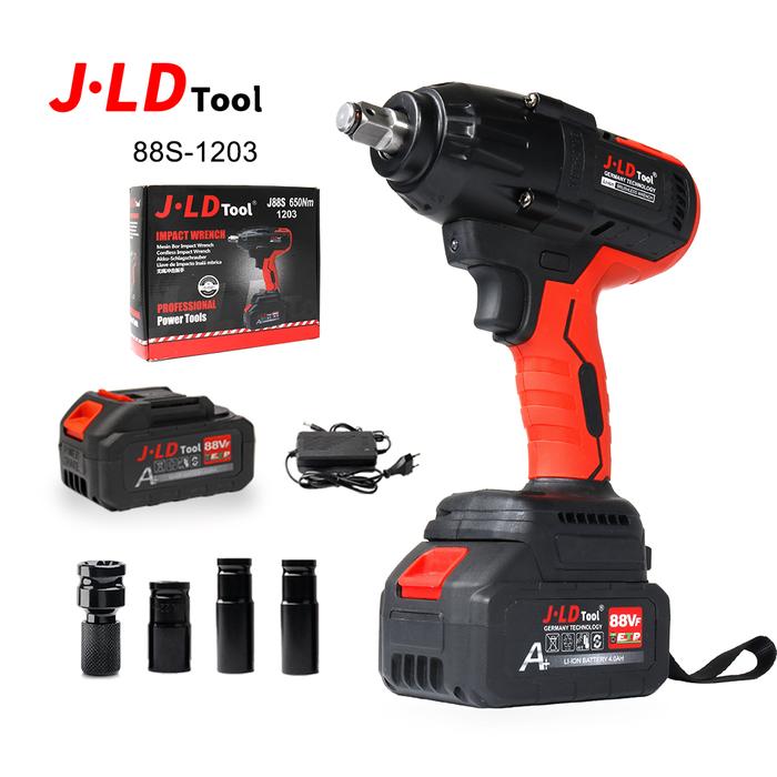 Promo J.LD Impact Wrench Torsi Besar 650NM Impact Fullset murah 88Vf ...