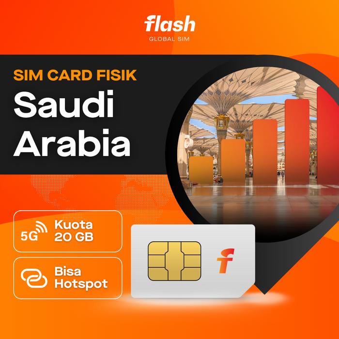 Jual SIM Card Saudi Arabia Simcard Umrah Kuota Internet Flash Global ...
